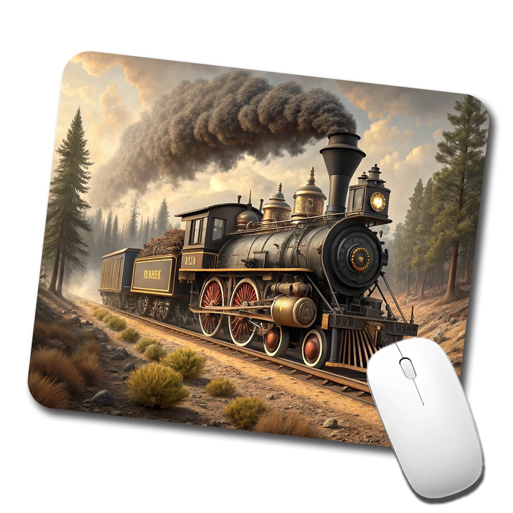 Old West Steam Locomotive Western Mouse Pad Low Profile Gaming Mat ...