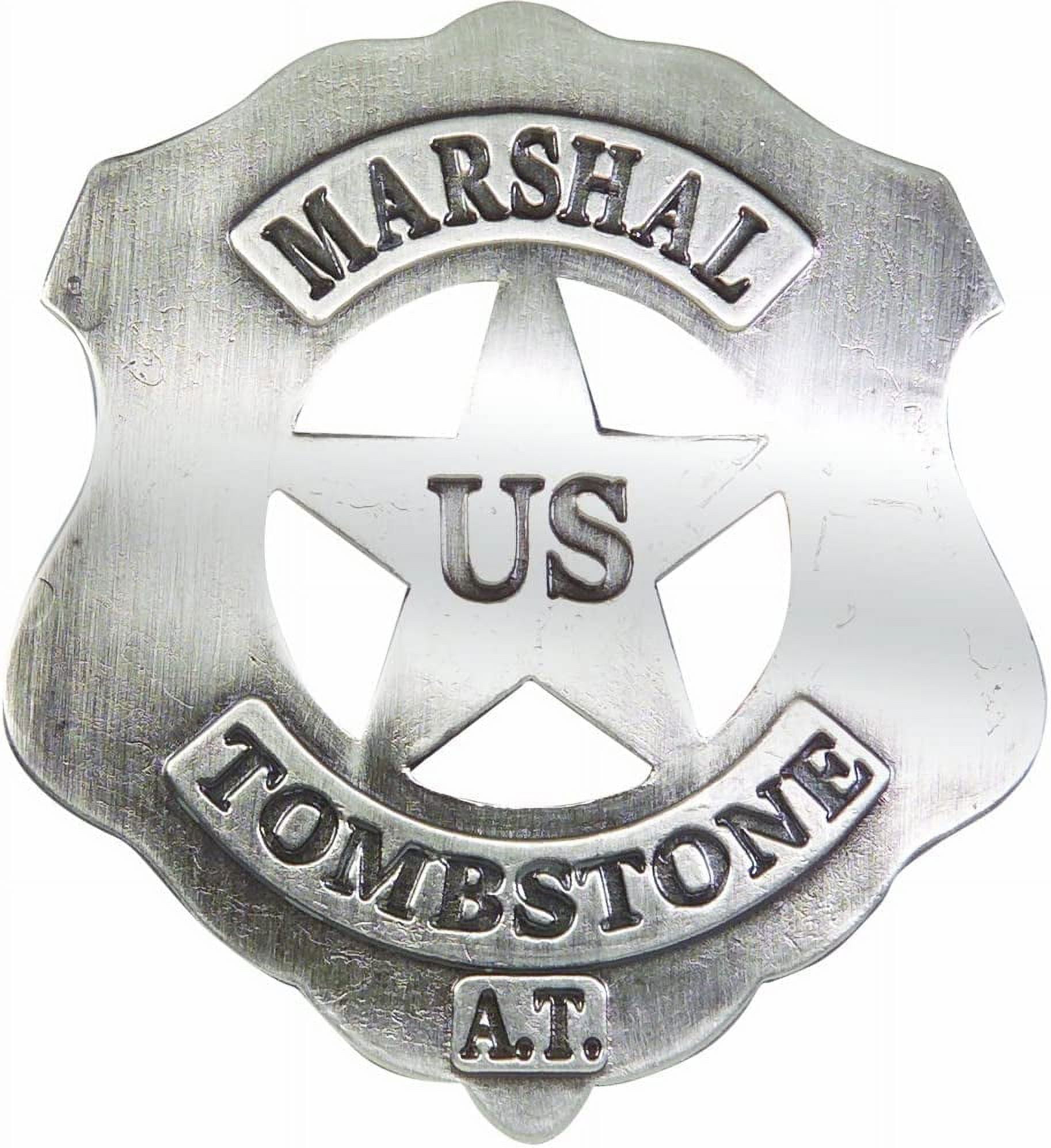 Old West Tombstone U.S. Marshall's Badge - Walmart.com