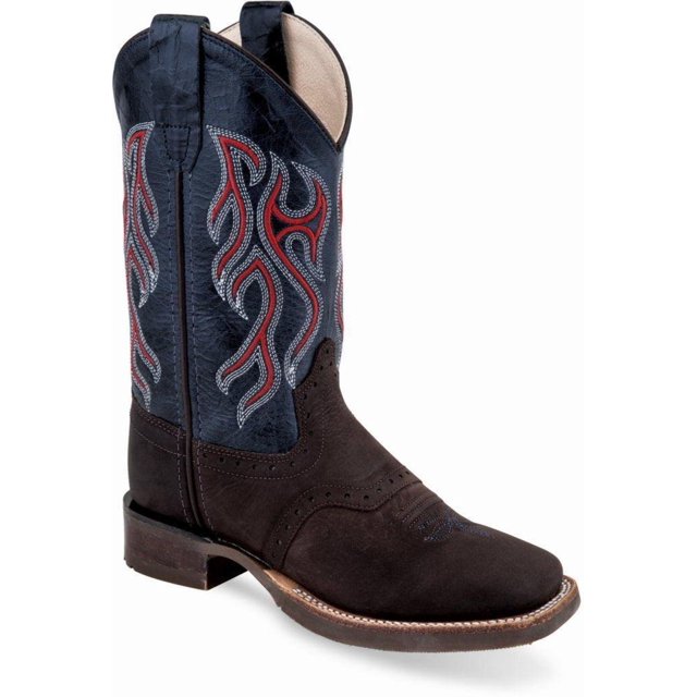 Old West Youth's Broad Square Round Toe Boots - Walmart Business Supplies