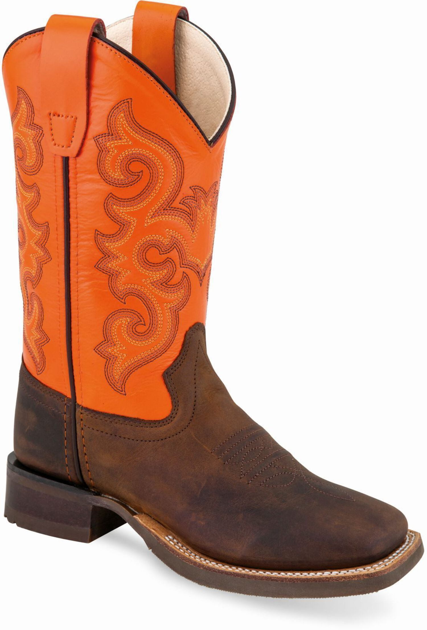 Old West Youth's Broad Square Round Toe Boots - Walmart.com