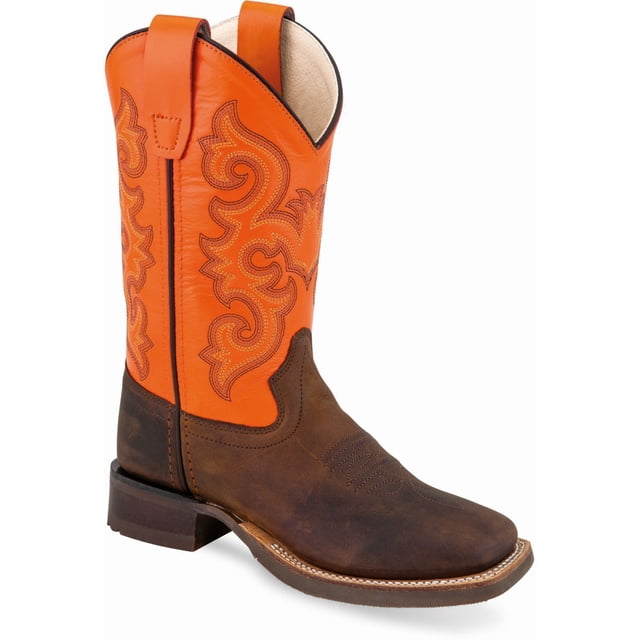 Old West Youth's Broad Square Round Toe Boots - Walmart Business Supplies