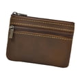 Old Wild Horse Leather Coin Purse Dense Permanent Wallet For Everyday ...