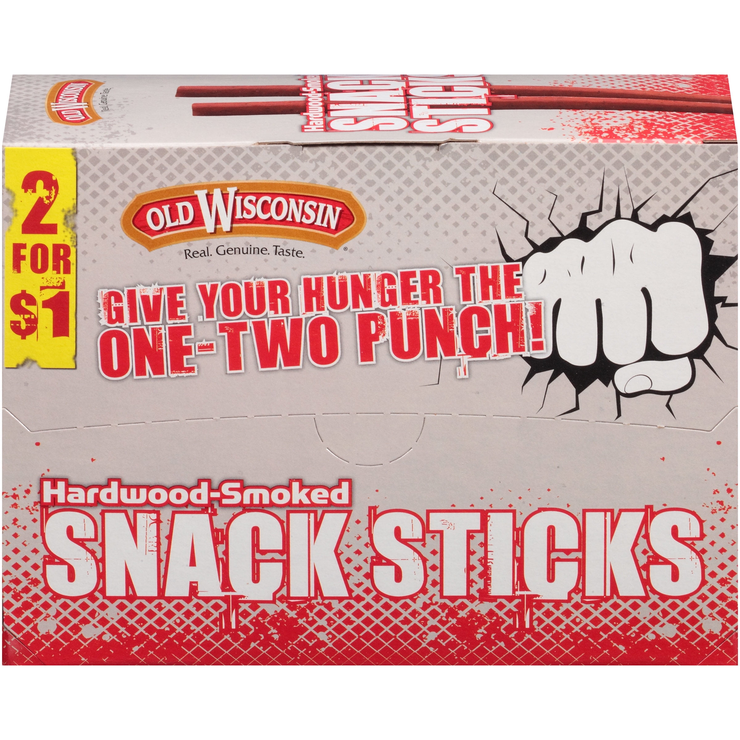 Old Wisconsin® Hardwood-Smoked Honey Brown Sugar Turkey Snack Sticks 42 ...