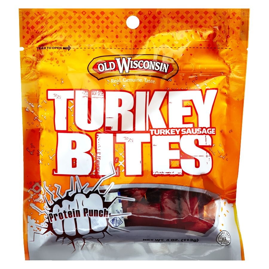 Old Wisconsin Turkey Bites 4.0 oz Pack of 2 - Walmart.com