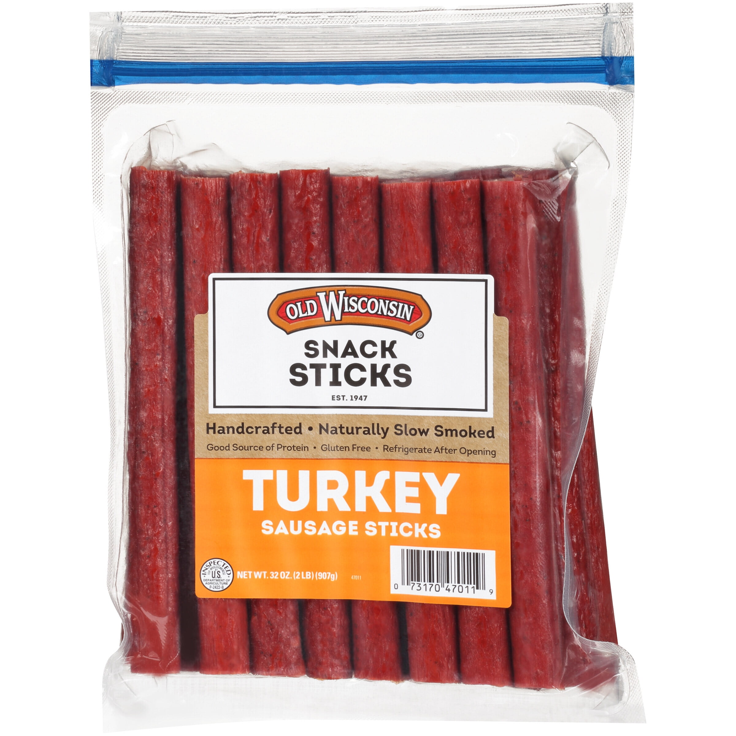 Old Wisconsin® Turkey Sausage Snack Sticks 32 oz. Pack - Walmart.com