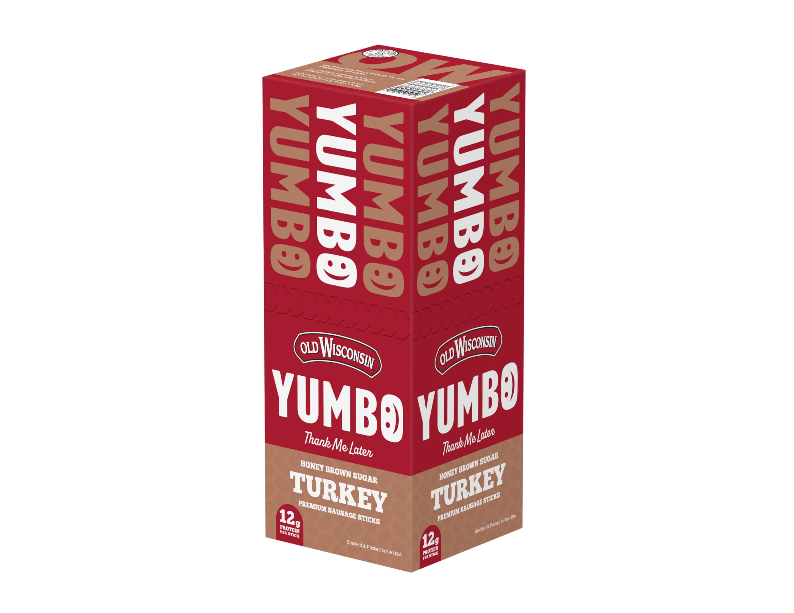 Old Wisconsin Yumbo Summer YYF14 Sausage Snack Sticks, Ready to Eat ...