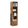 Old Wood Bookcase - Medium Engineered Wood Rectangular Bookshelf ...