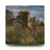 U R There Photography Old Wooden Barn and Silo Rustic Farmhouse Acrylic ...