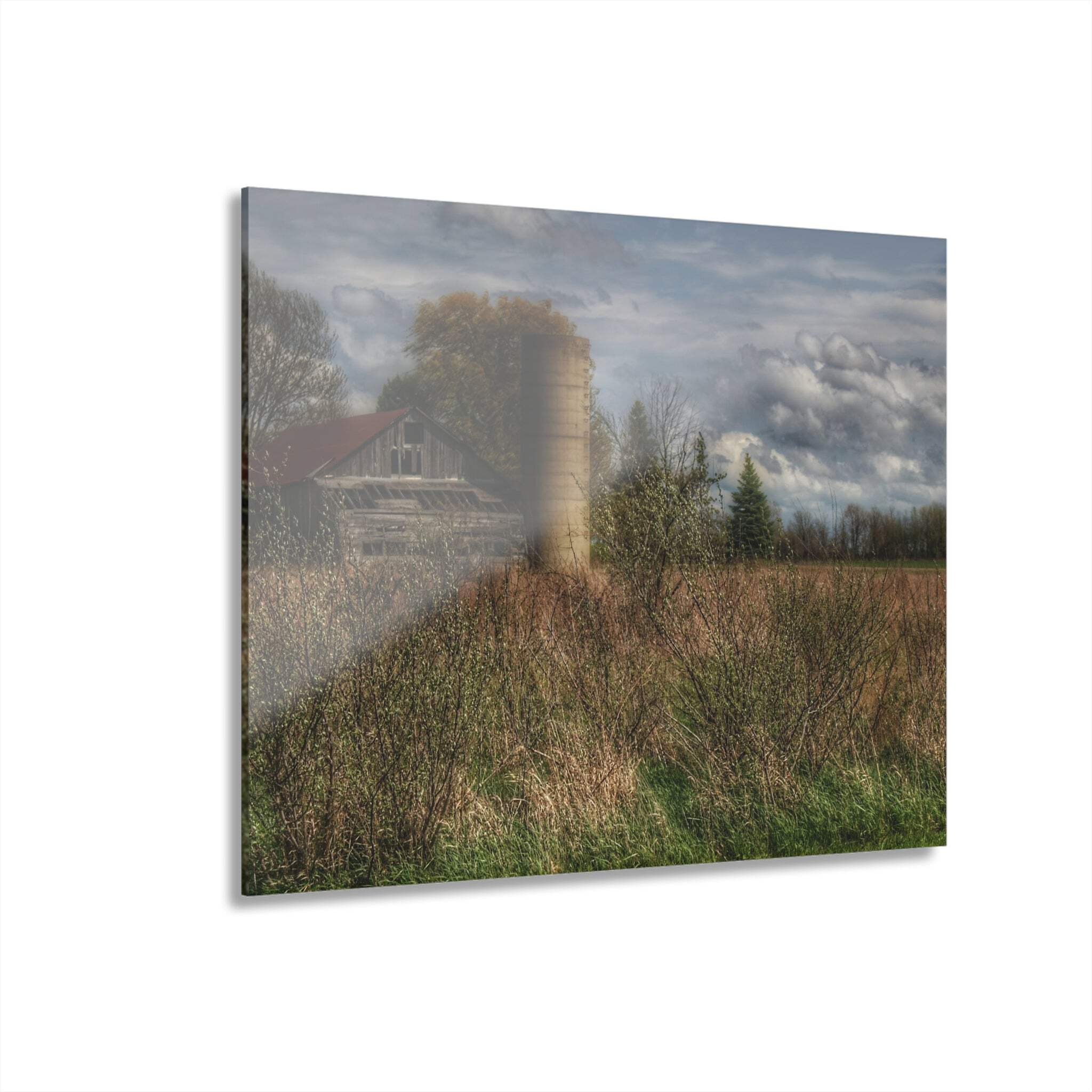 Old Wooden Barn and Silo I| Barn Boutique Modern Farmhouse Acrylic Wall ...