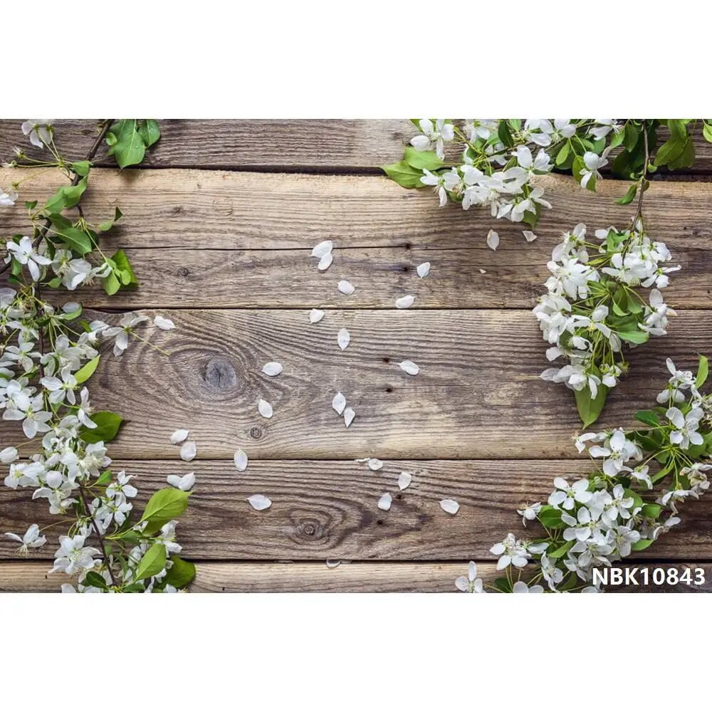 Old Wooden Board Photophone Flowers Blossom Petals Planks Photography ...