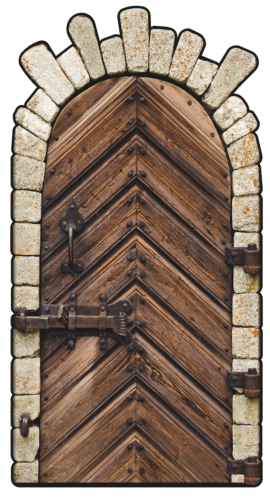 Old Wooden Door Gothic Midieval Cardboard Cutout Standee Standup ...