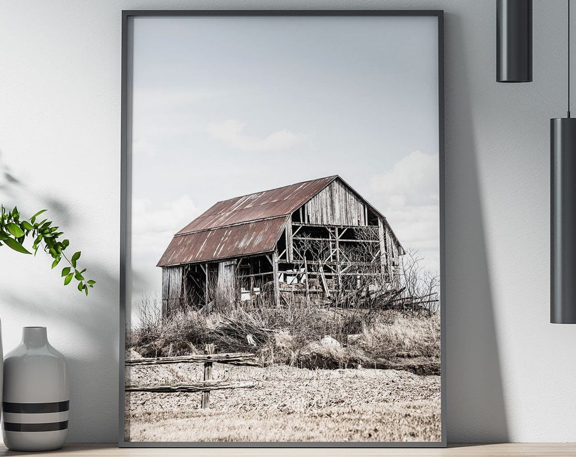 Old Wooden Farm House Poster, Poster, Poster Print, Wall Decor ...