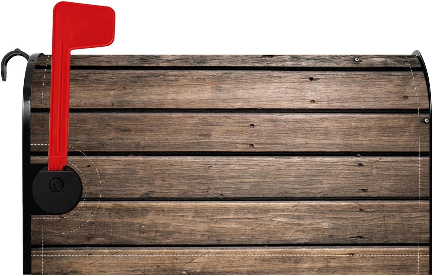 Old Wooden Mailbox Cover Brown Wood Vintage Texture Magnetic Mailbox ...