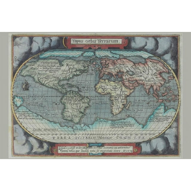 Old World Atlas Antique Style Map Travel World Map with Cities in ...
