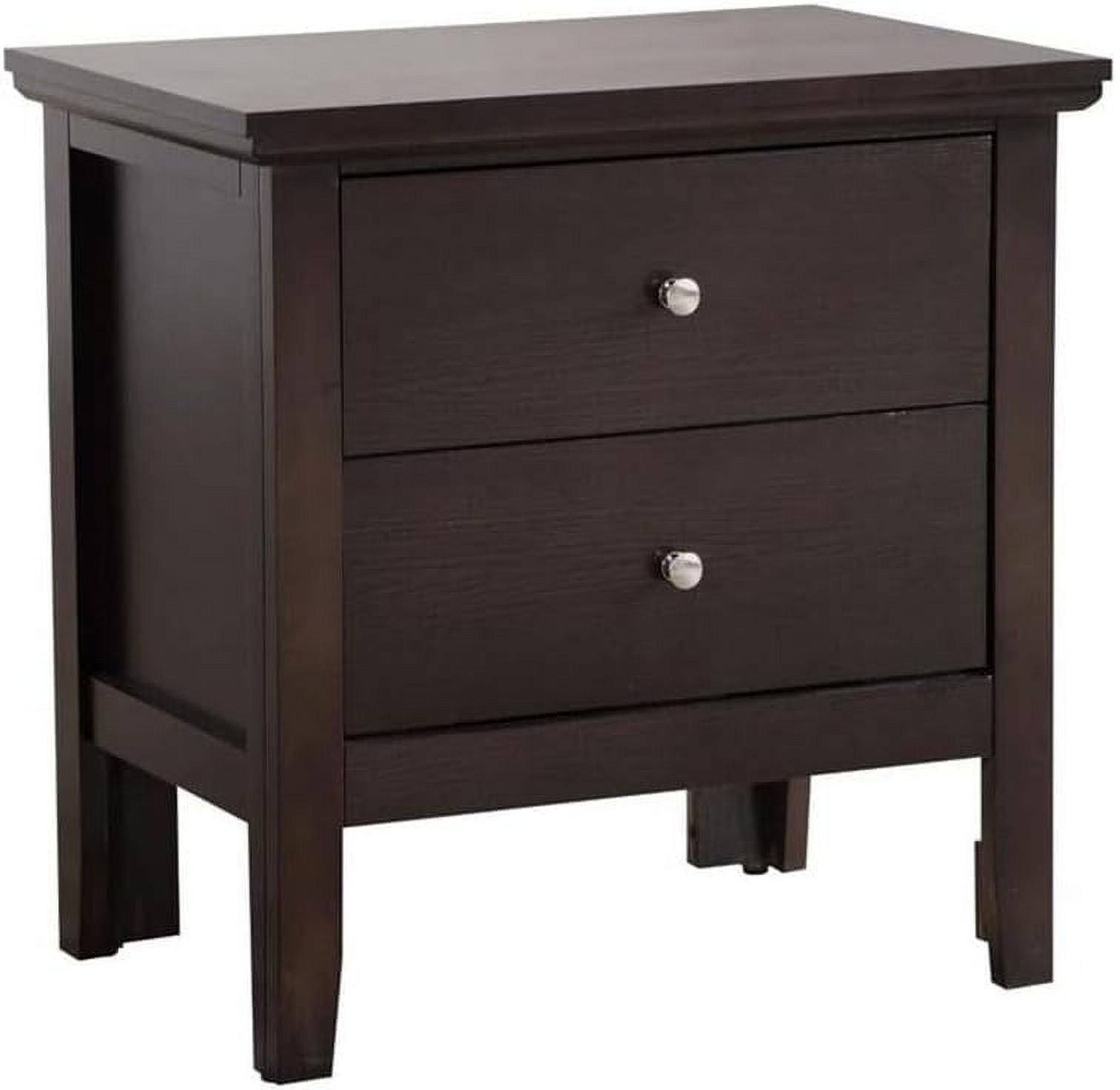 Old World Charm Nightstand - Dovetailed Drawers for Bedroom Storage ...