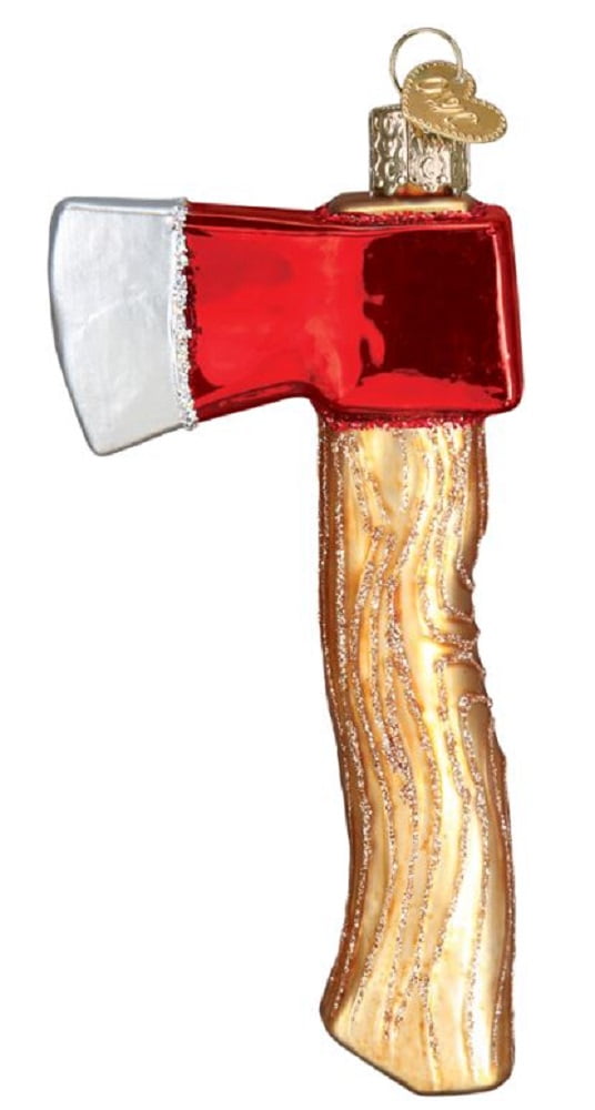 Old World Christmas Axe Glass Ornament Chopping Hatchet 32313 - Walmart.com