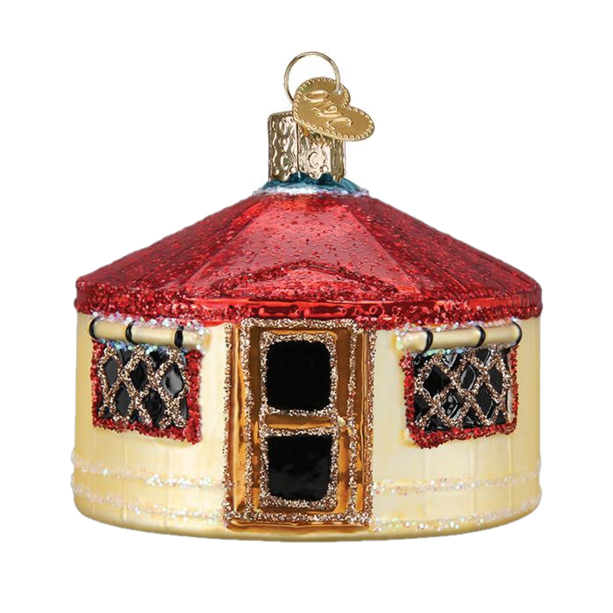 Old World Christmas 20119 Glass Blown Yurt Ornament - Walmart.com