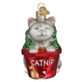 Old World Christmas Blown Glass Ornament for Christmas Tree, Catnip Cat ...