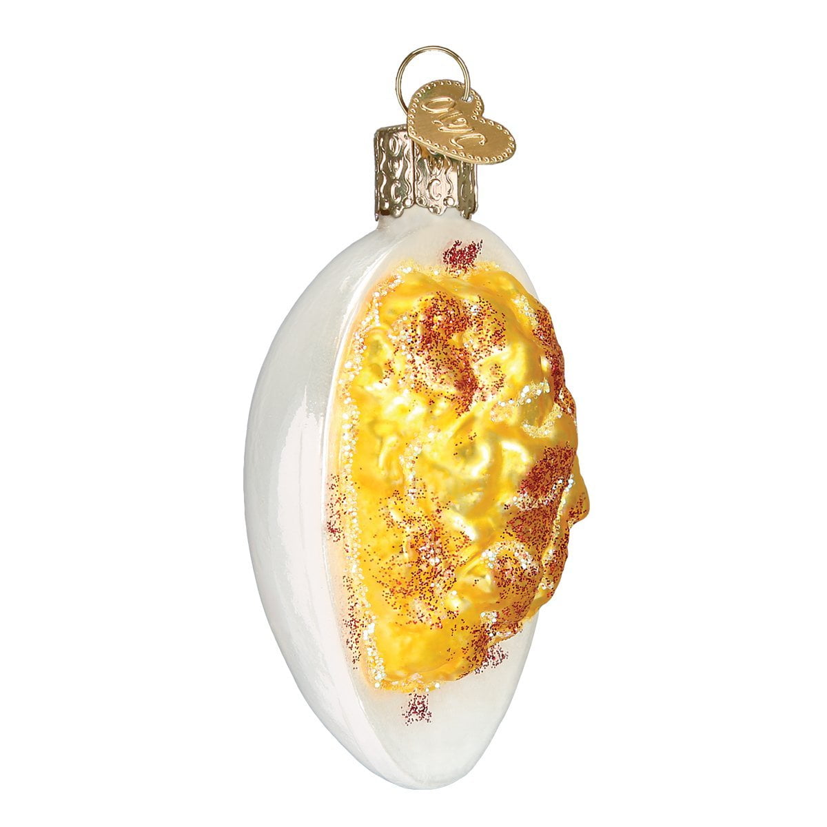 Old World Christmas Handmade Deviled Egg Glass Tree Ornament with ...