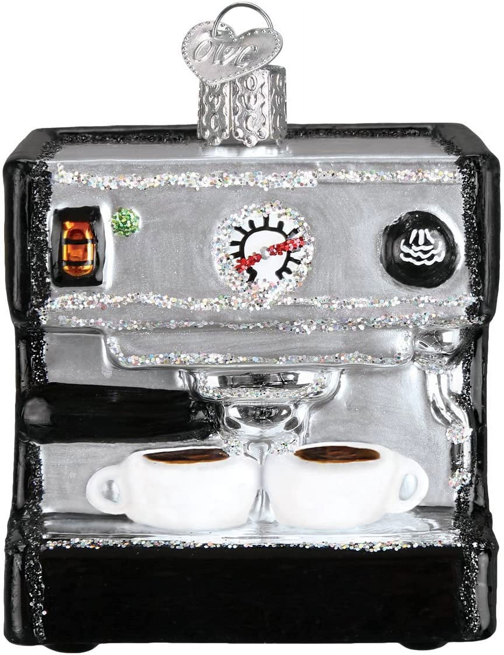 Old World Christmas Glass Blown Ornament (#32319) Espresso Machine, 2. ...