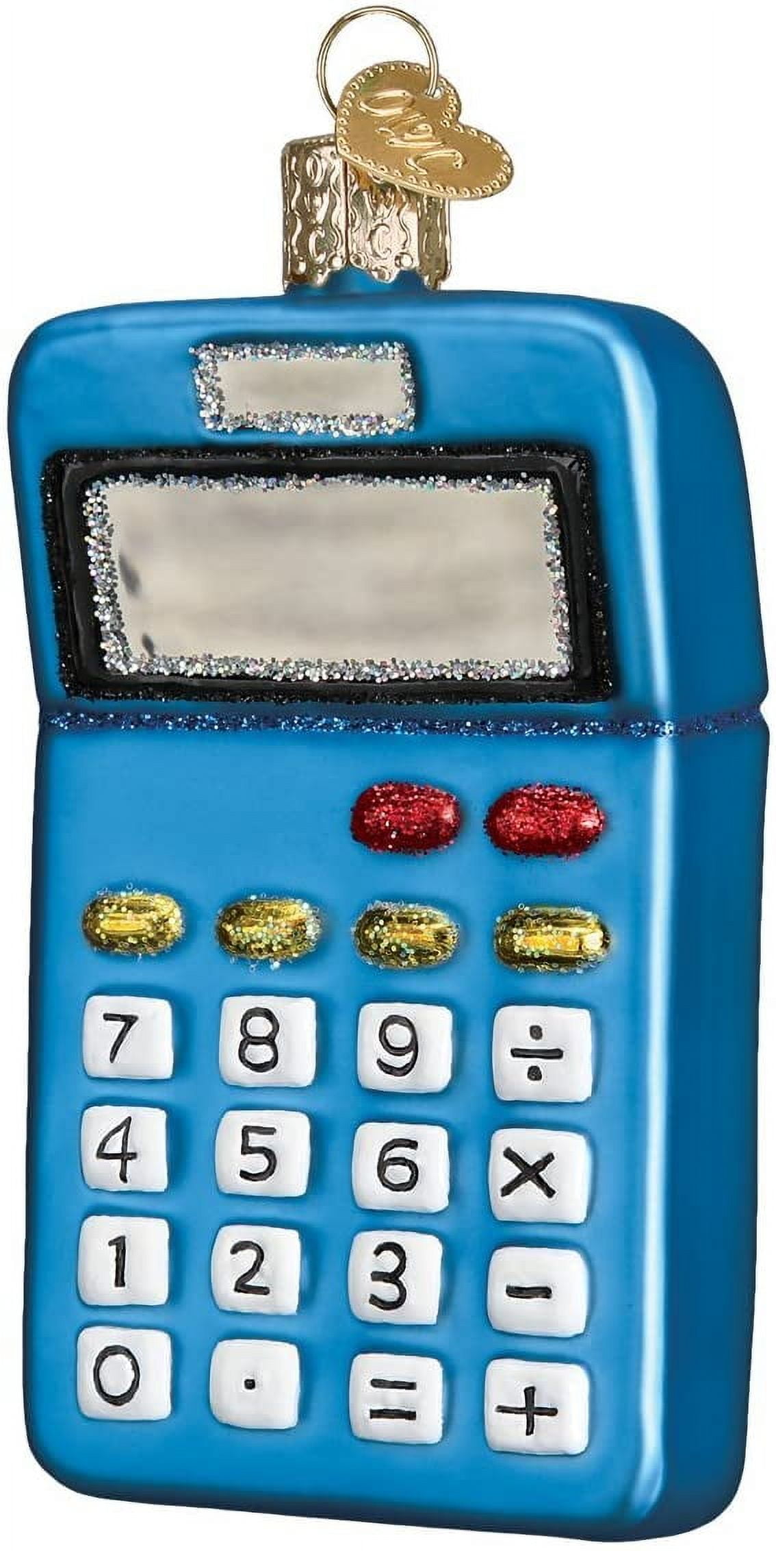Old World Christmas Hand-Painted Glass Blown Calculator Ornament ...