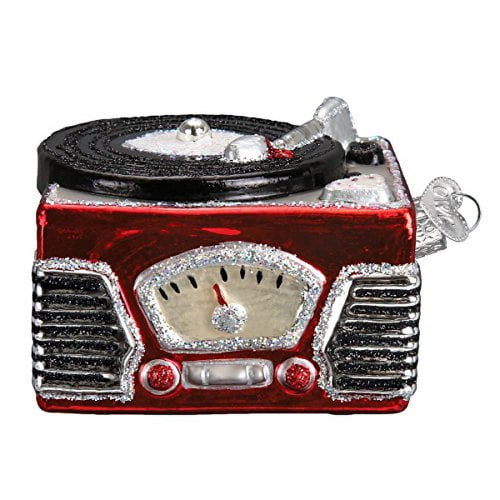 Old World Christmas Vintage Music Retro Record Player Ornament ...
