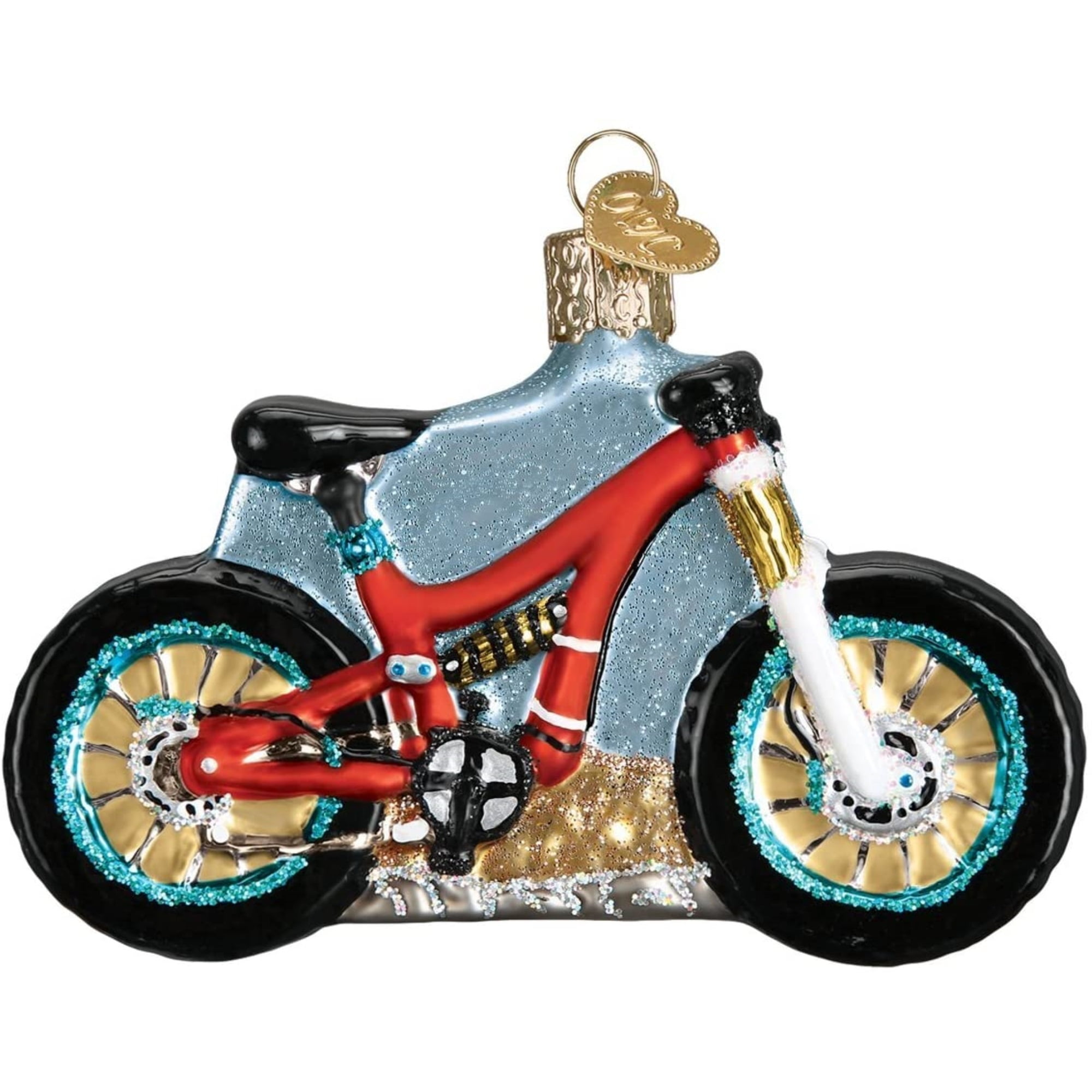 Old World Christmas Glass Blown Tree Ornament, Mountain Bike (With OWC ...