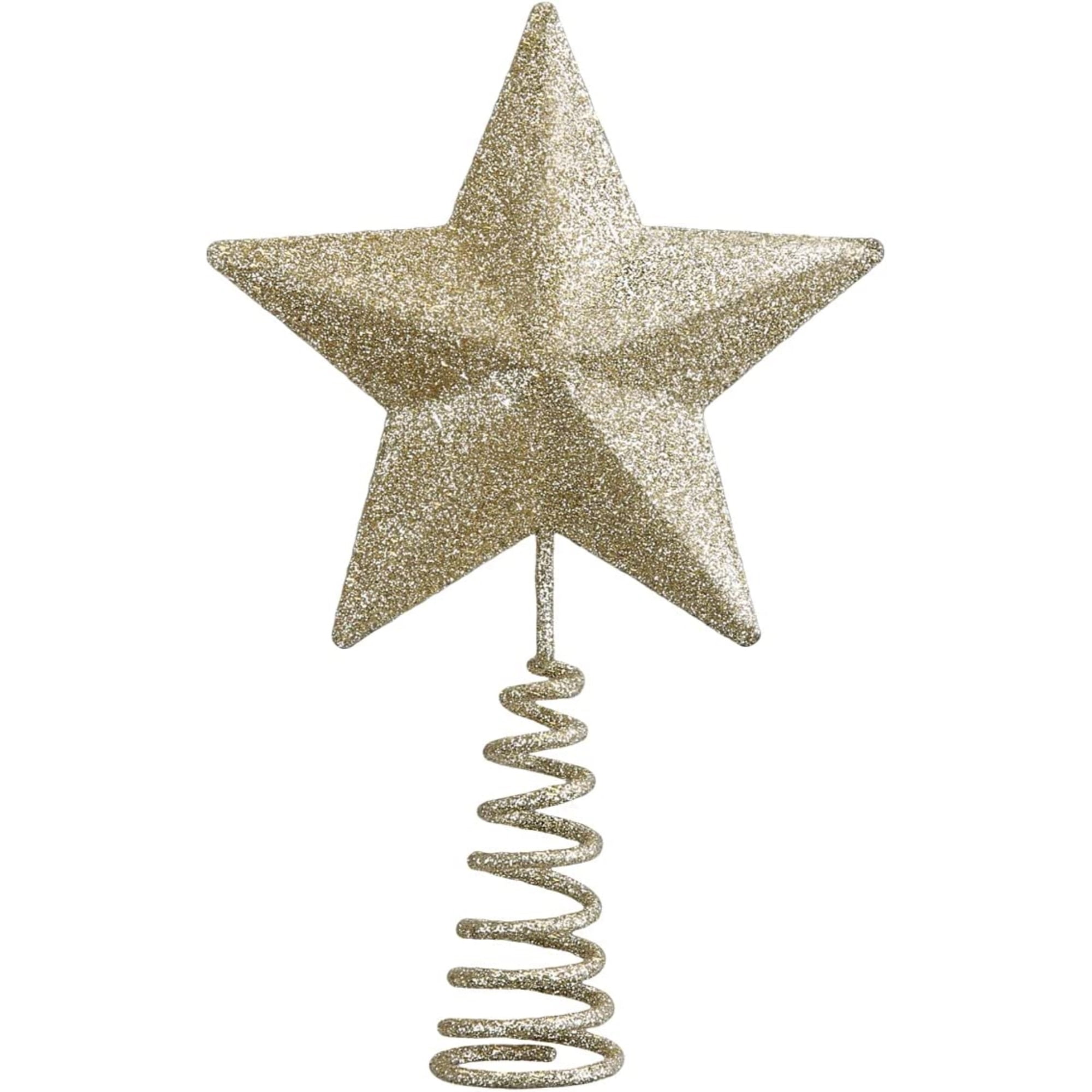 Old World Christmas 6.50In Mini Star Tree Topper, Metal, Gold Finial ...