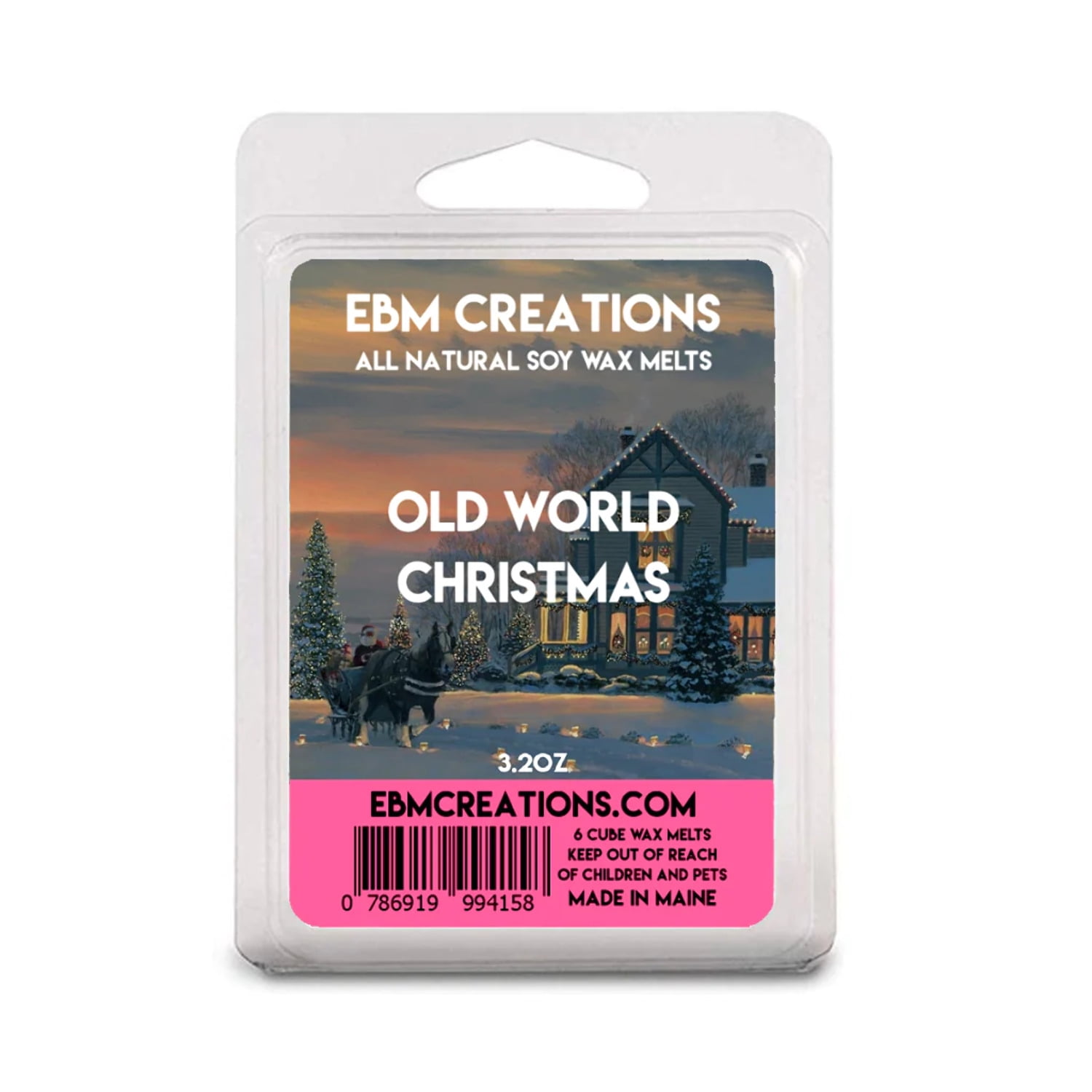 Old World Christmas Scented Soy Wax Melts, EBM Creations, 6 Cube 3.2oz ...
