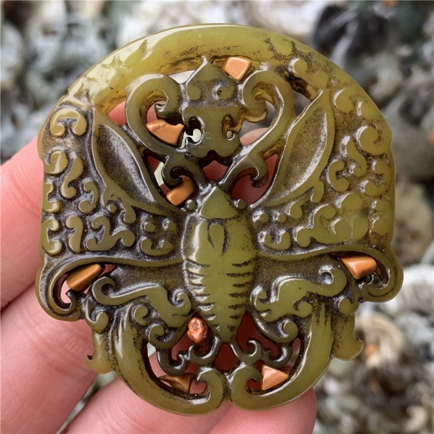 Old Xiu Jade Ancient Jade Trinkets Antique Jade Pendant - Walmart.com