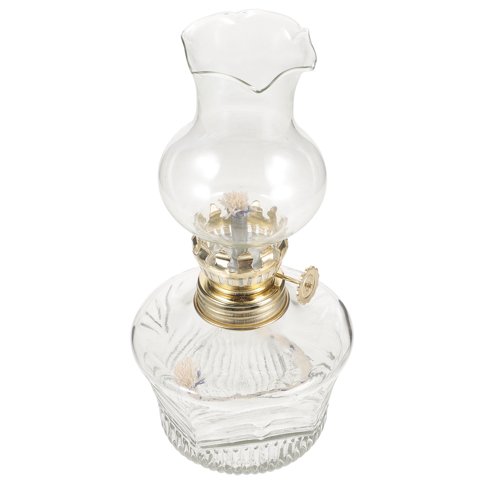 Old-fashioned Retro Glass Kerosene Lamp LED Oil Lantern Light Fixture ...