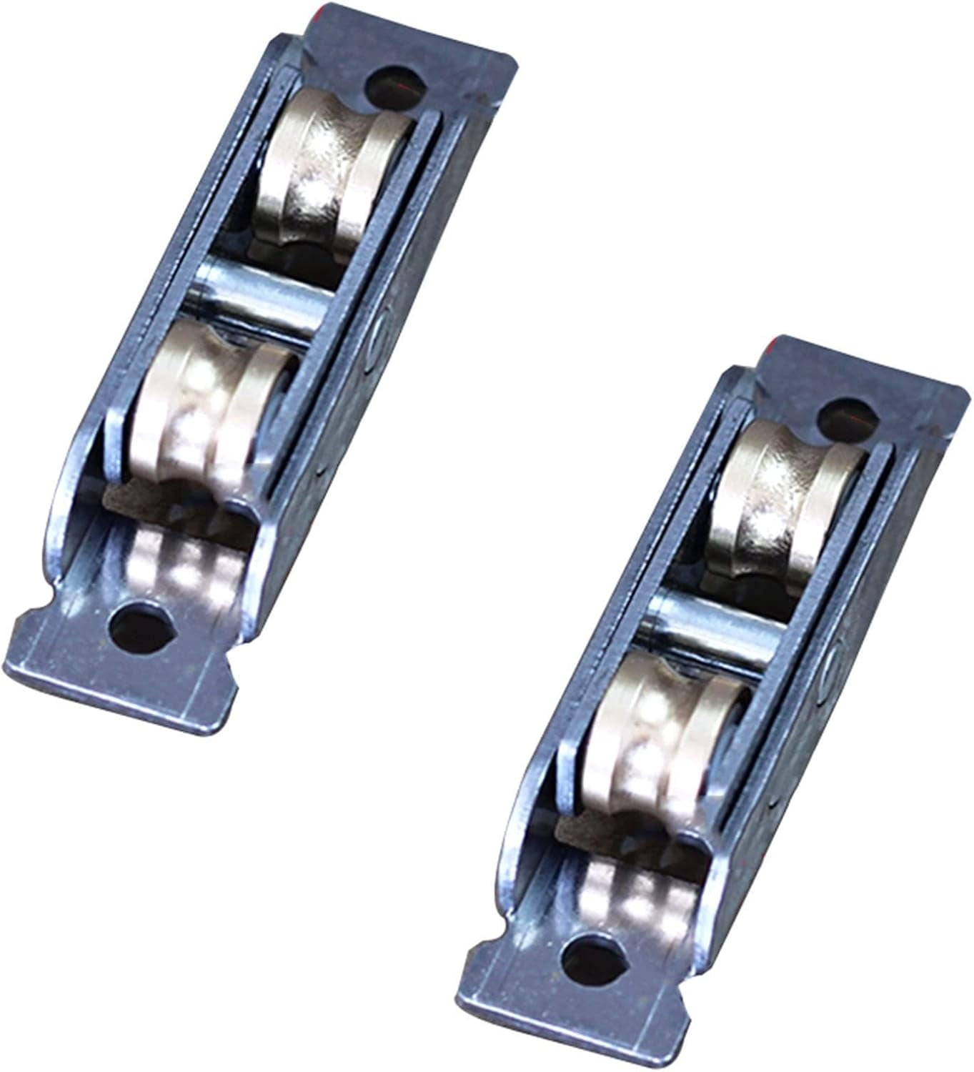 Old-fashioned sliding doors, glass window tracks, rollers, plastic ...