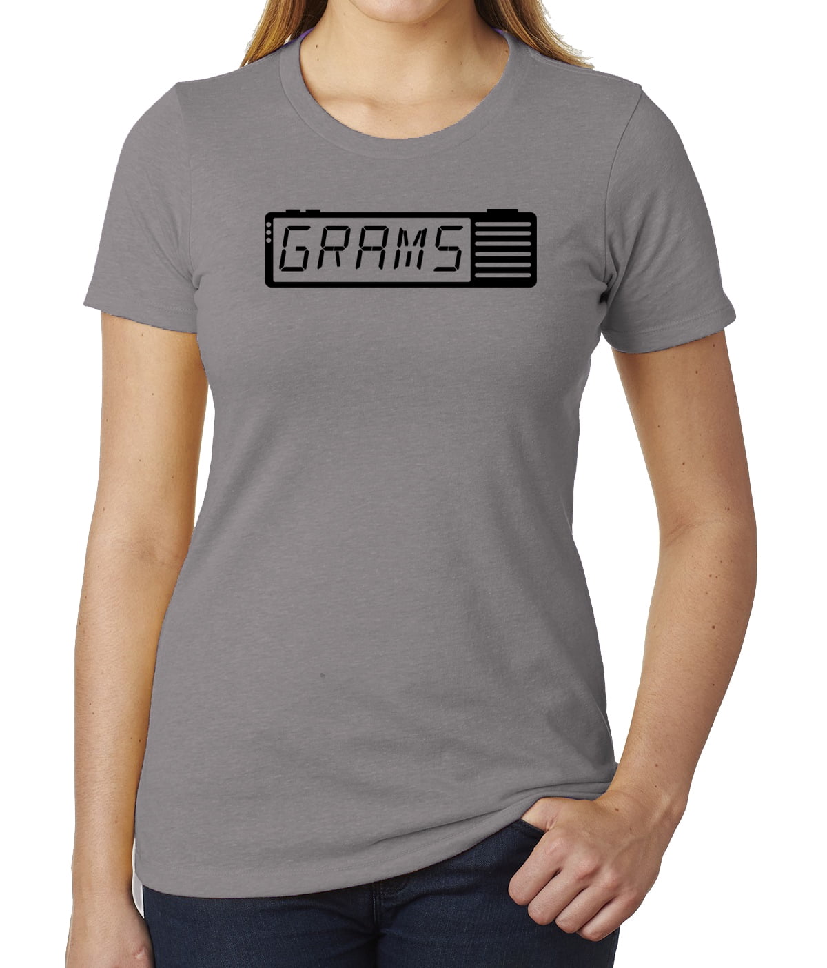 Old school Grams Clock- Family Reunion Woman's T-shirts - Heather Grey ...