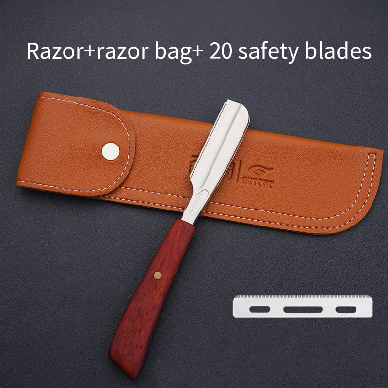 Old style manual shaver conforms to ergonomics comfortable straight ...