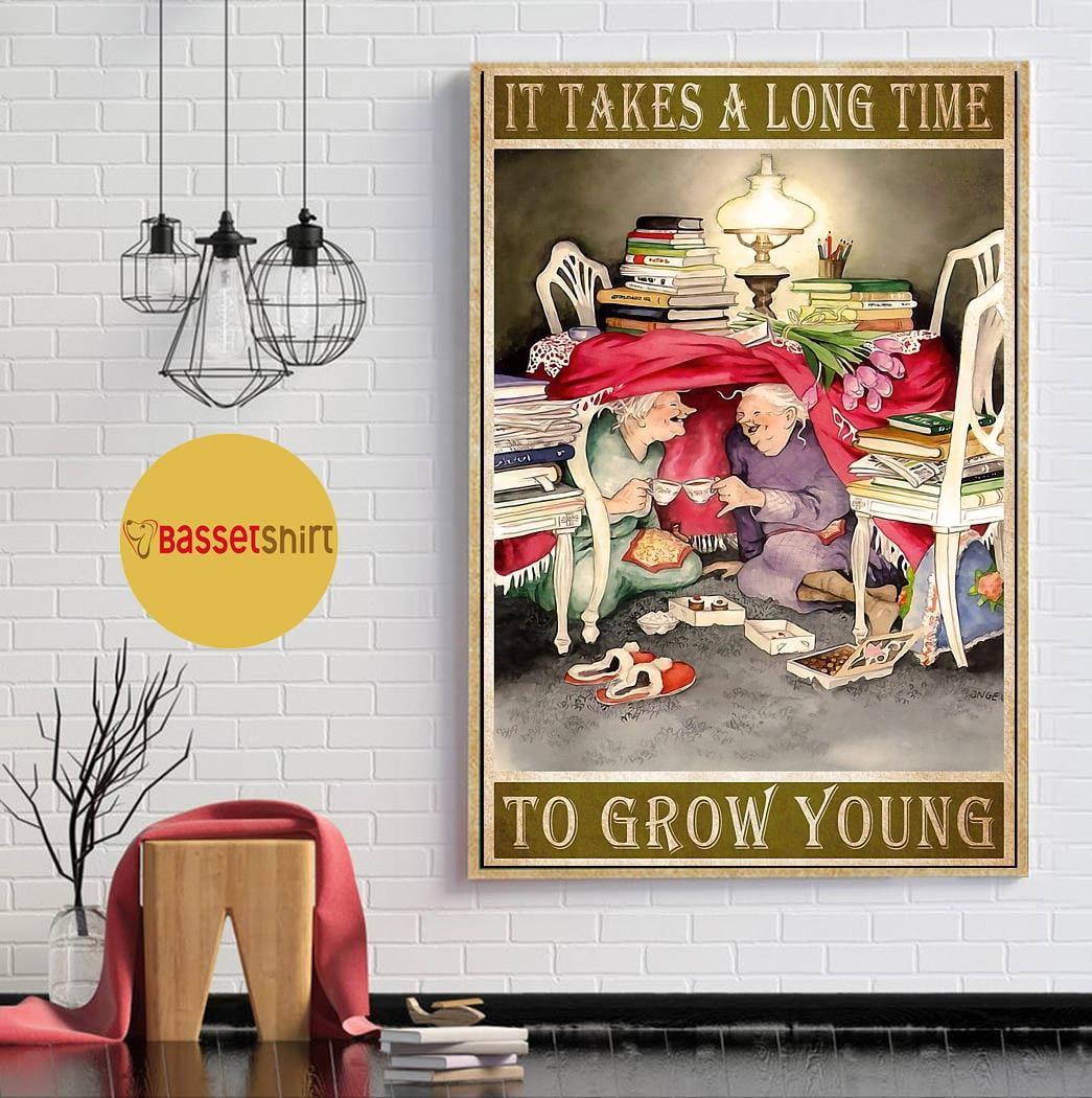 Old woman it takes a long time to grow young poster 16 x 24 Inch Poster ...