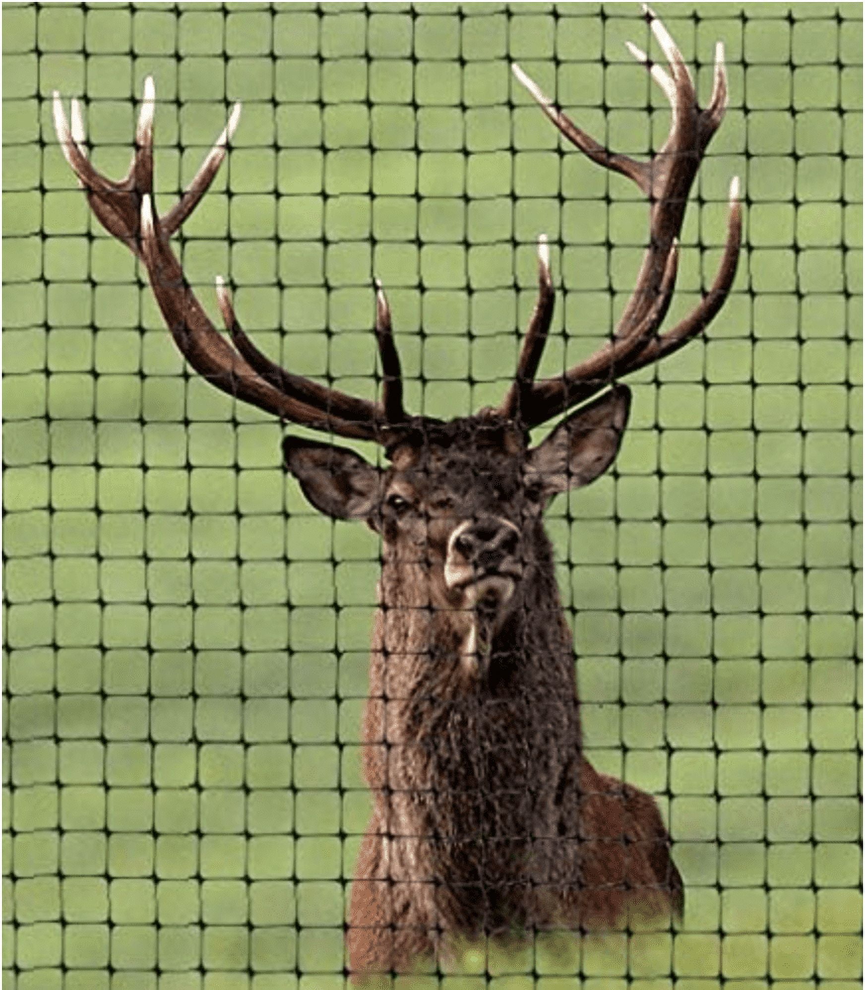 OldMacDonald Deer & Animal Fence Netting, 7.5'x165', Black, 0.79" Mesh ...