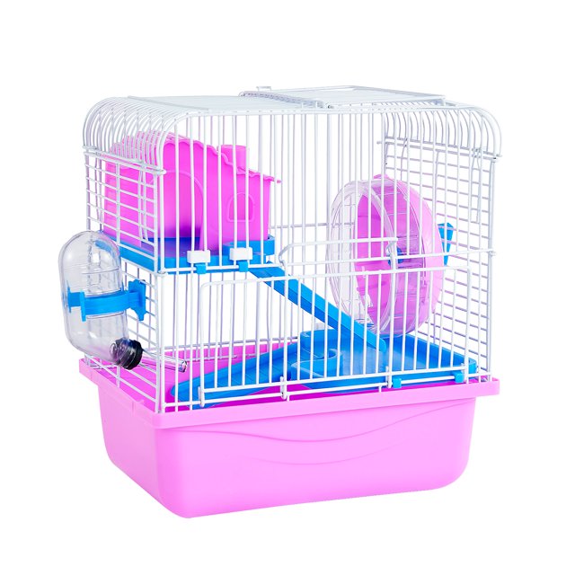 OldPAPA 2-Tier Dwarf Hamster Cage, Travel Portable Mouse Cage Gerbil ...