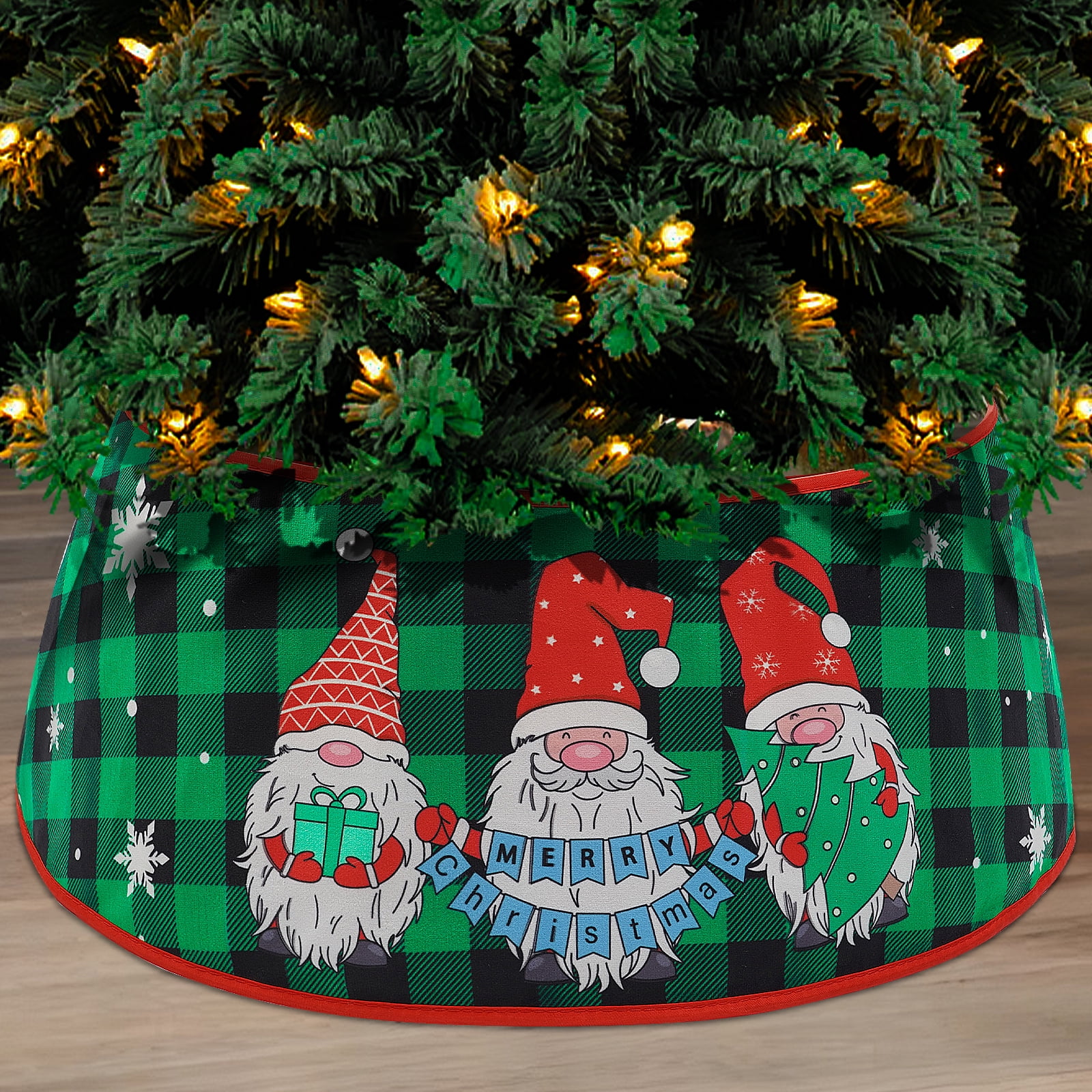 OldPAPA Christmas Tree Collar, 23.6 Inch Elegant Round Tree Ring ...