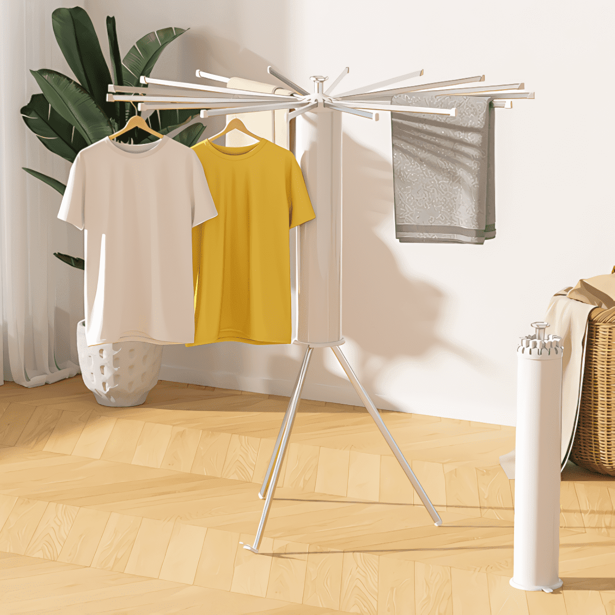 OldPAPA Clothes Drying Rack,Foldable Tripod Laundry Drying Rack,Space ...