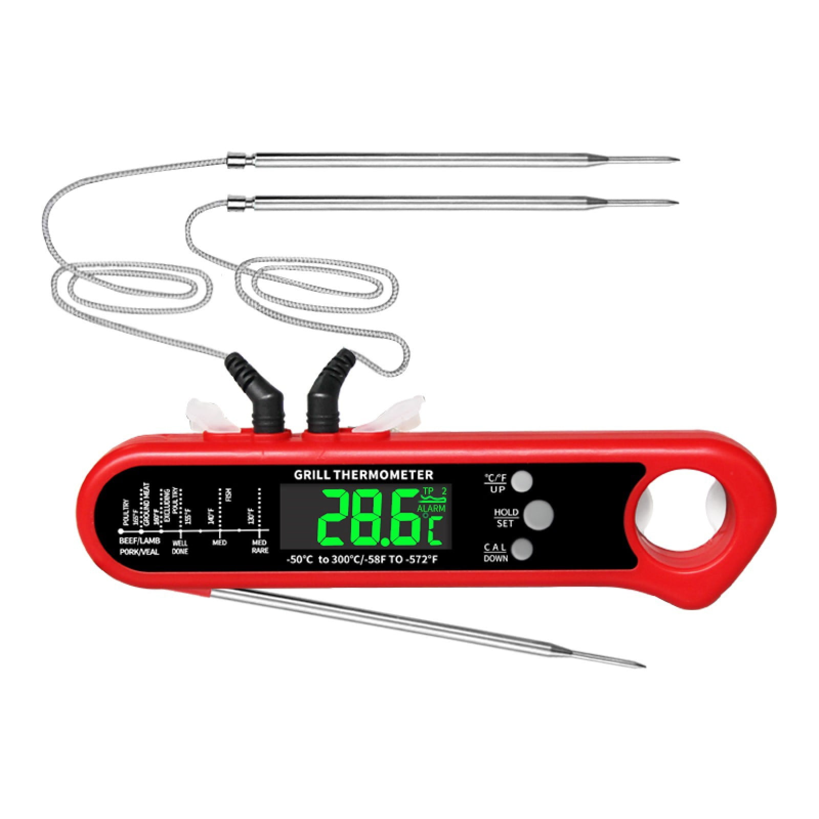 OldPAPA Dual Probe Meat Thermometer for Grilling Cooking,Digital ...