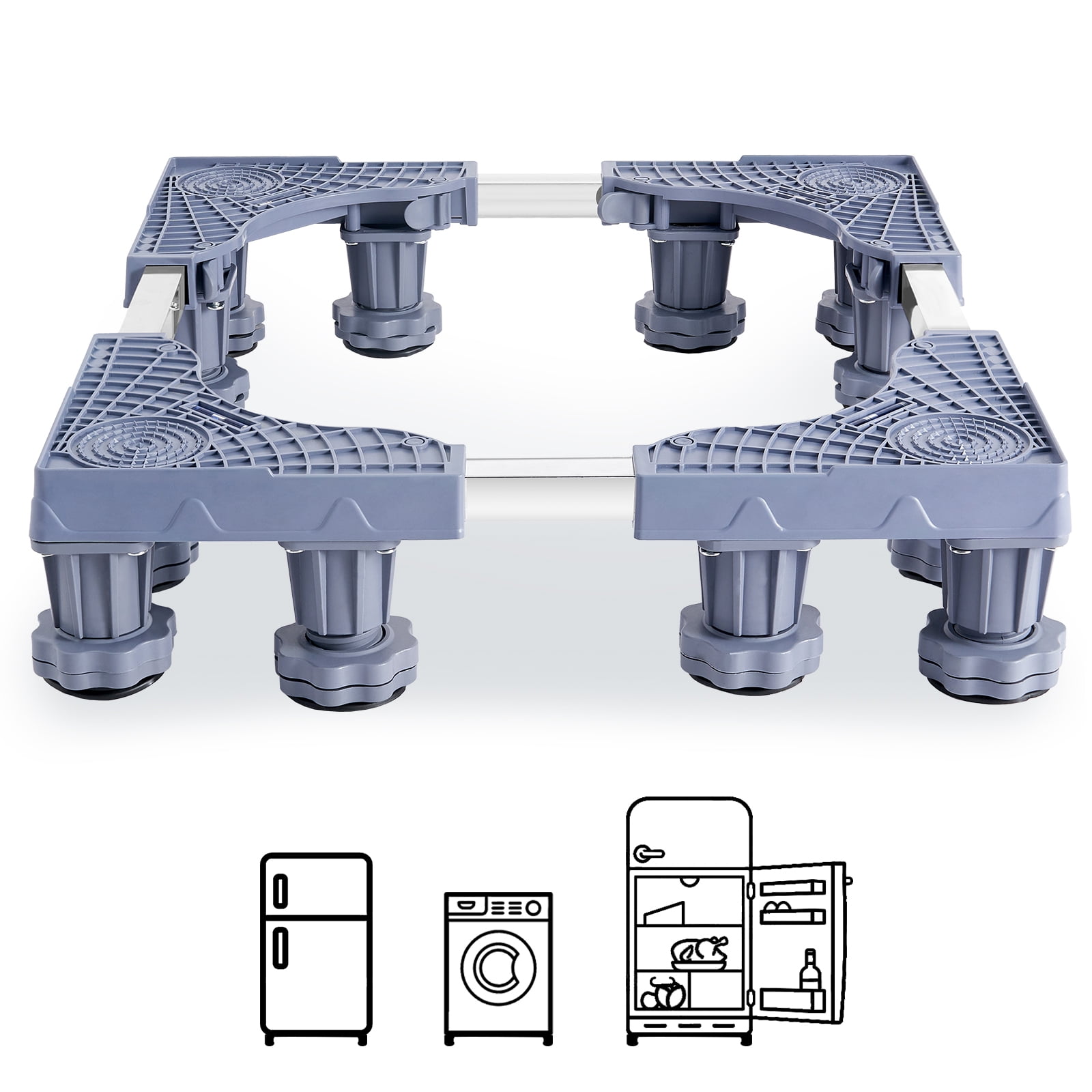 OldPAPA Mini Fridge Stand Universal Stand Base with 12 Strong Feet ...