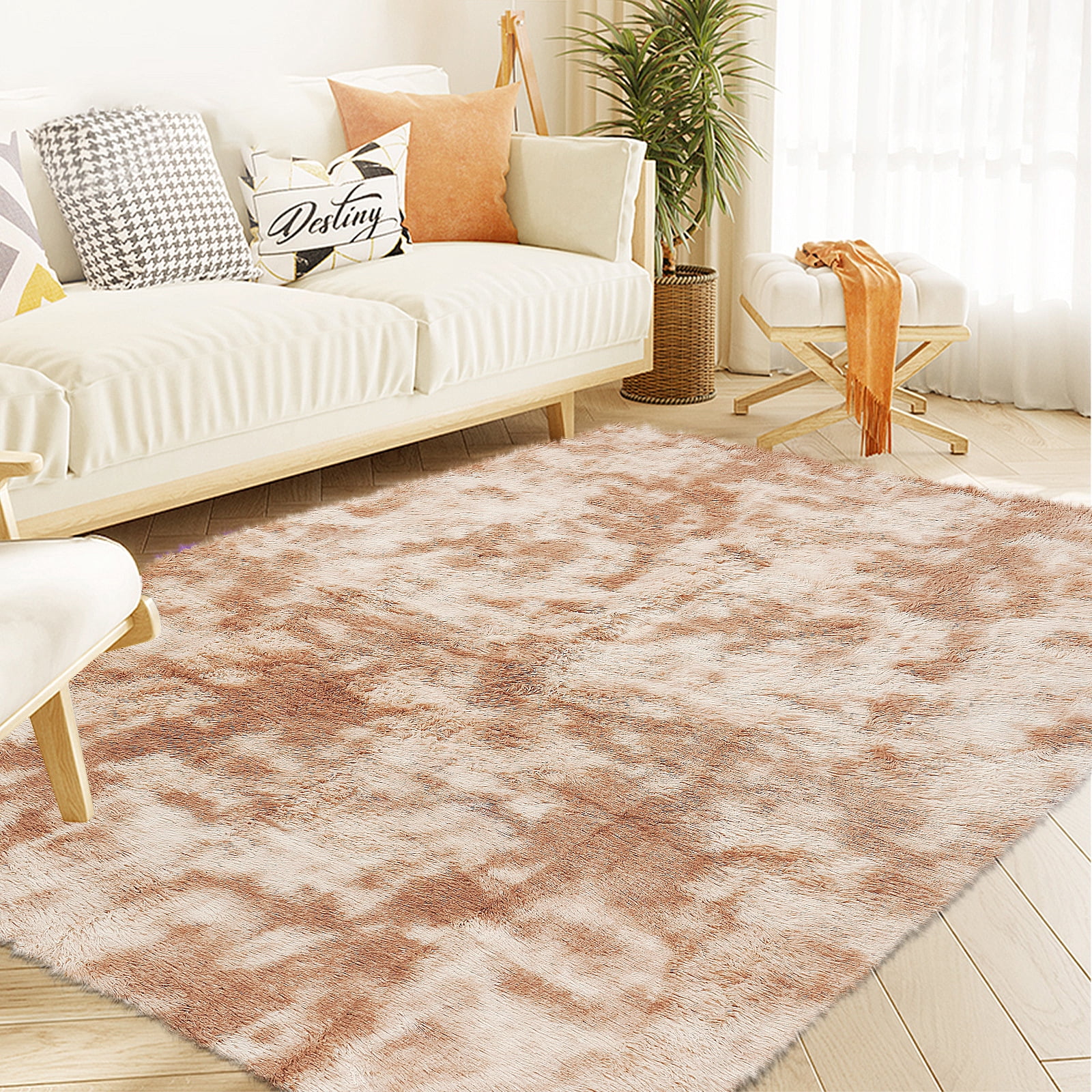 OldPAPA Soft Fluffy Area Rug for Living Room Bedroom Shaggy Accent ...