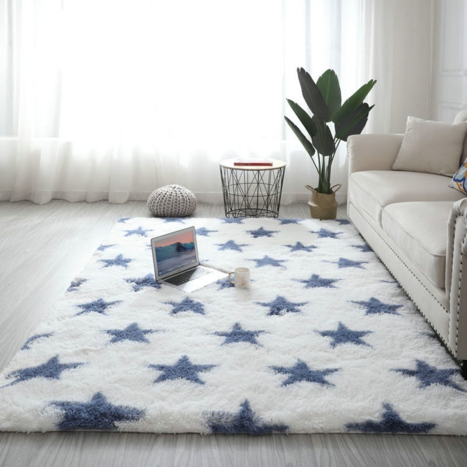 OldPAPA Soft Fluffy Area Rug for Living Room Bedroom Shaggy Accent ...