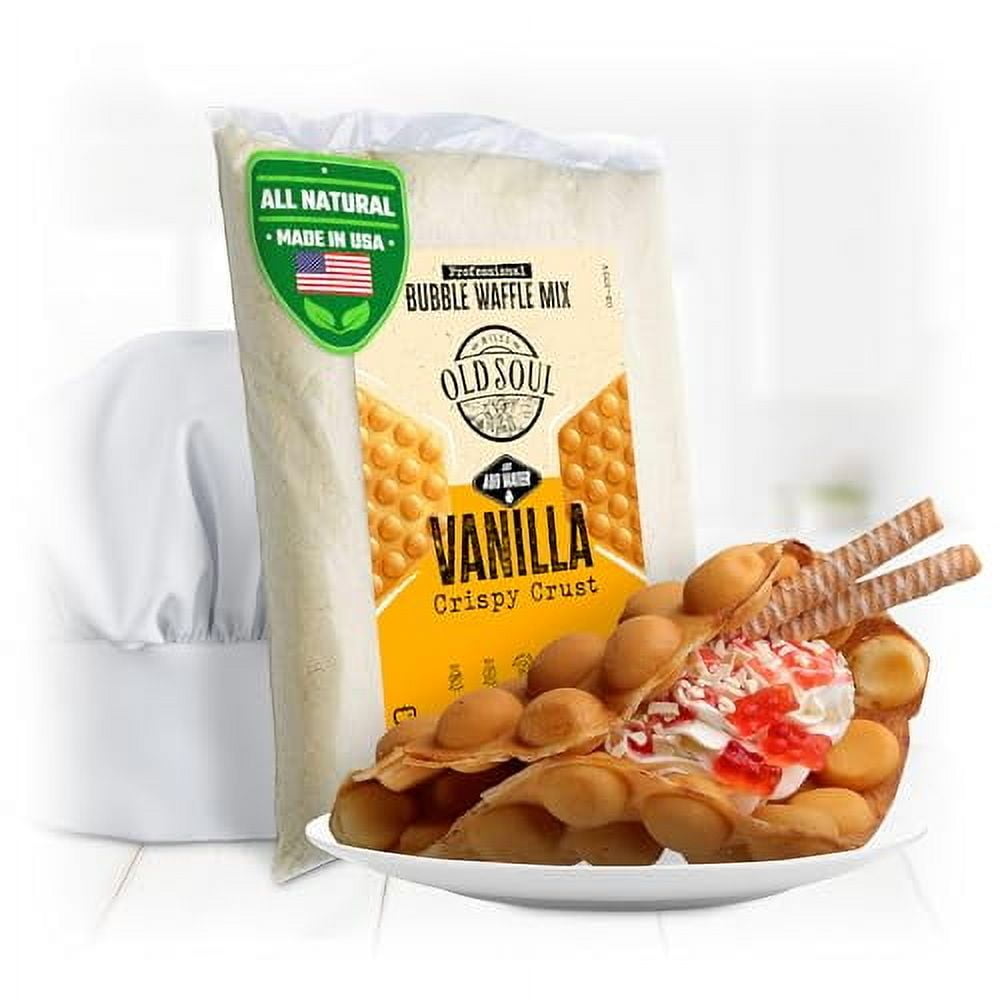 OldSoul Professional Bubble Waffle Mix | Crispy | Vanilla Flavor | Egg ...