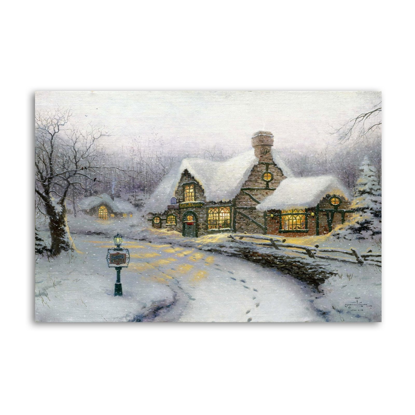 Olde Porterfield Gift Shoppe Print Photo Art Painting Canvas Poster ...