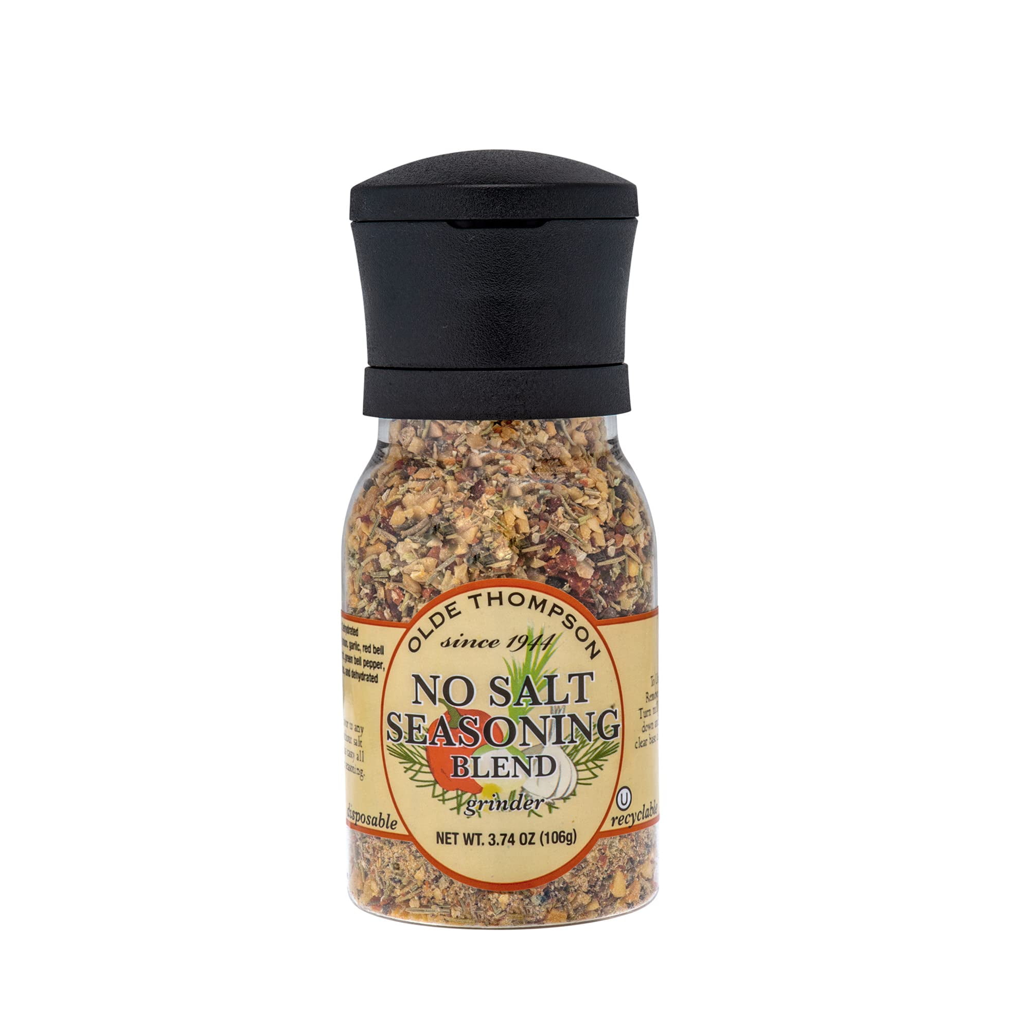 Olde Thompson No FEV6 Salt Seasoning Blend Grinder, 3.74 Ounce ...