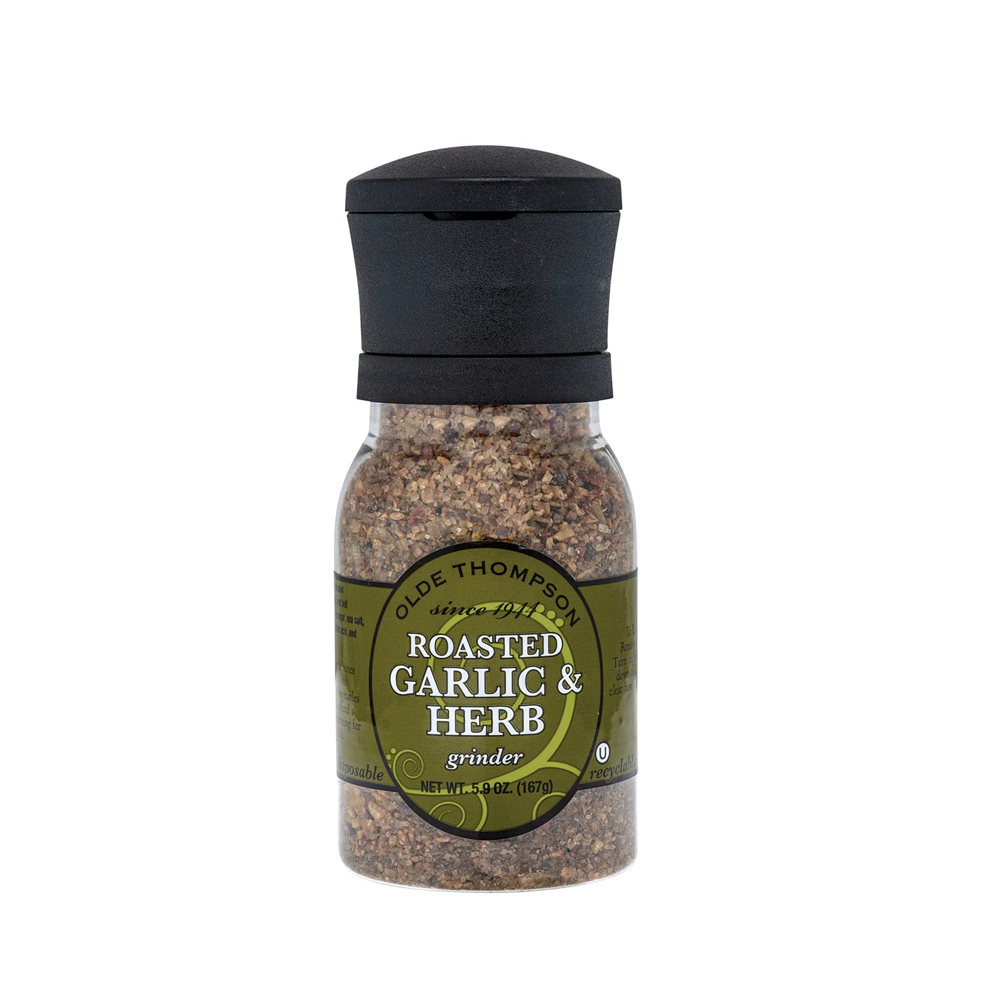 Olde Thompson Roasted Garlic MFF30 & Herb Grinder, Salt and Spice Blend ...
