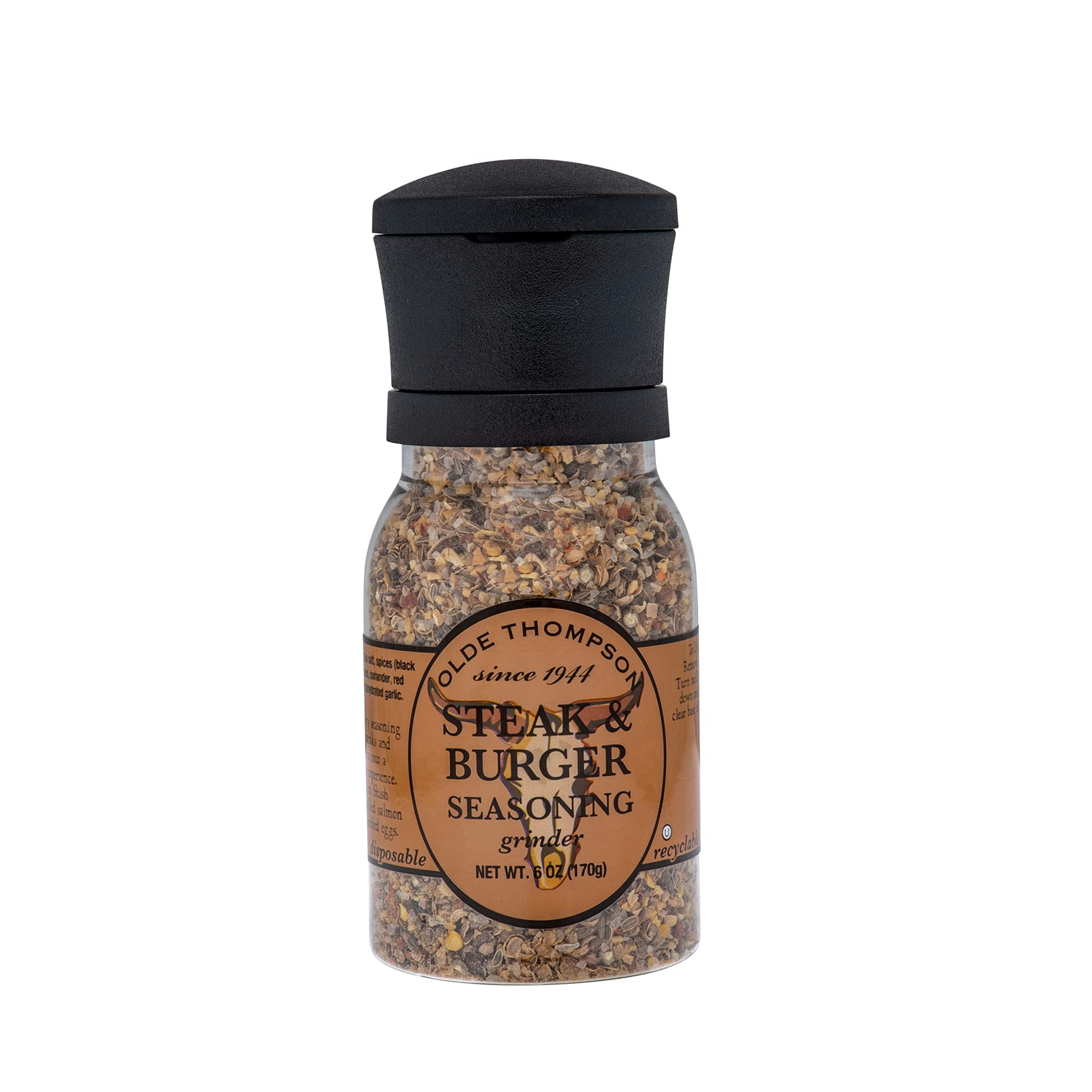 Olde Thompson Steak & YYF14 Burger Seasoning Grinder, Savory Blend for ...