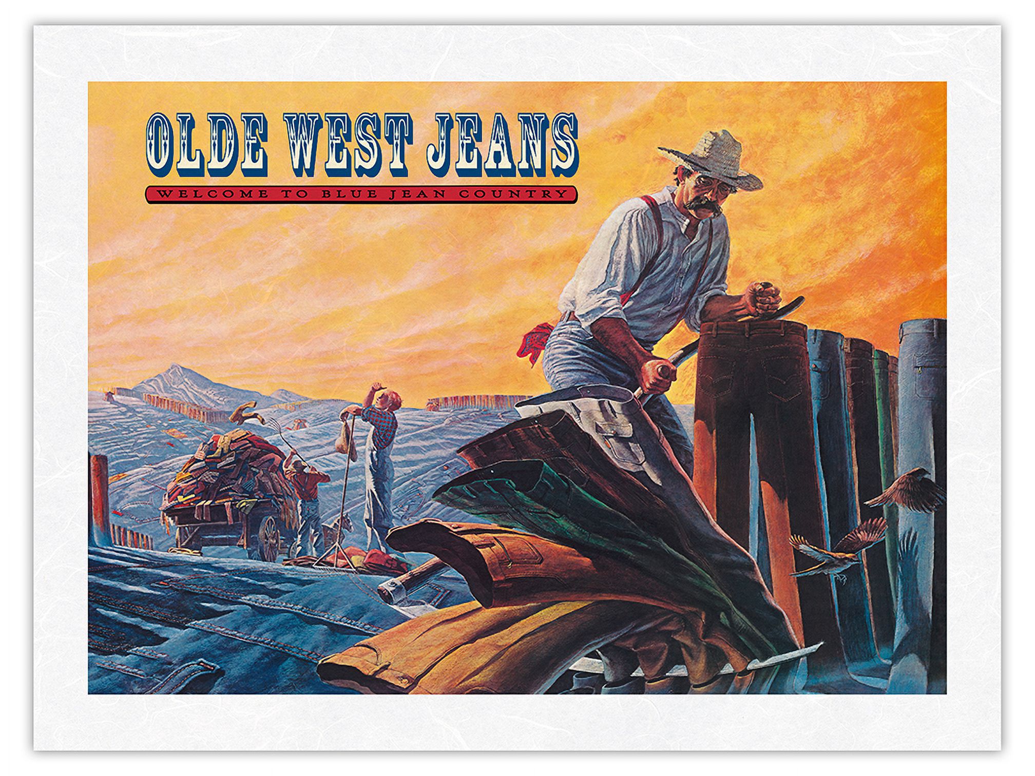 Olde West Jeans - Welcome to Blue Jean Country - Vintage Advertising ...