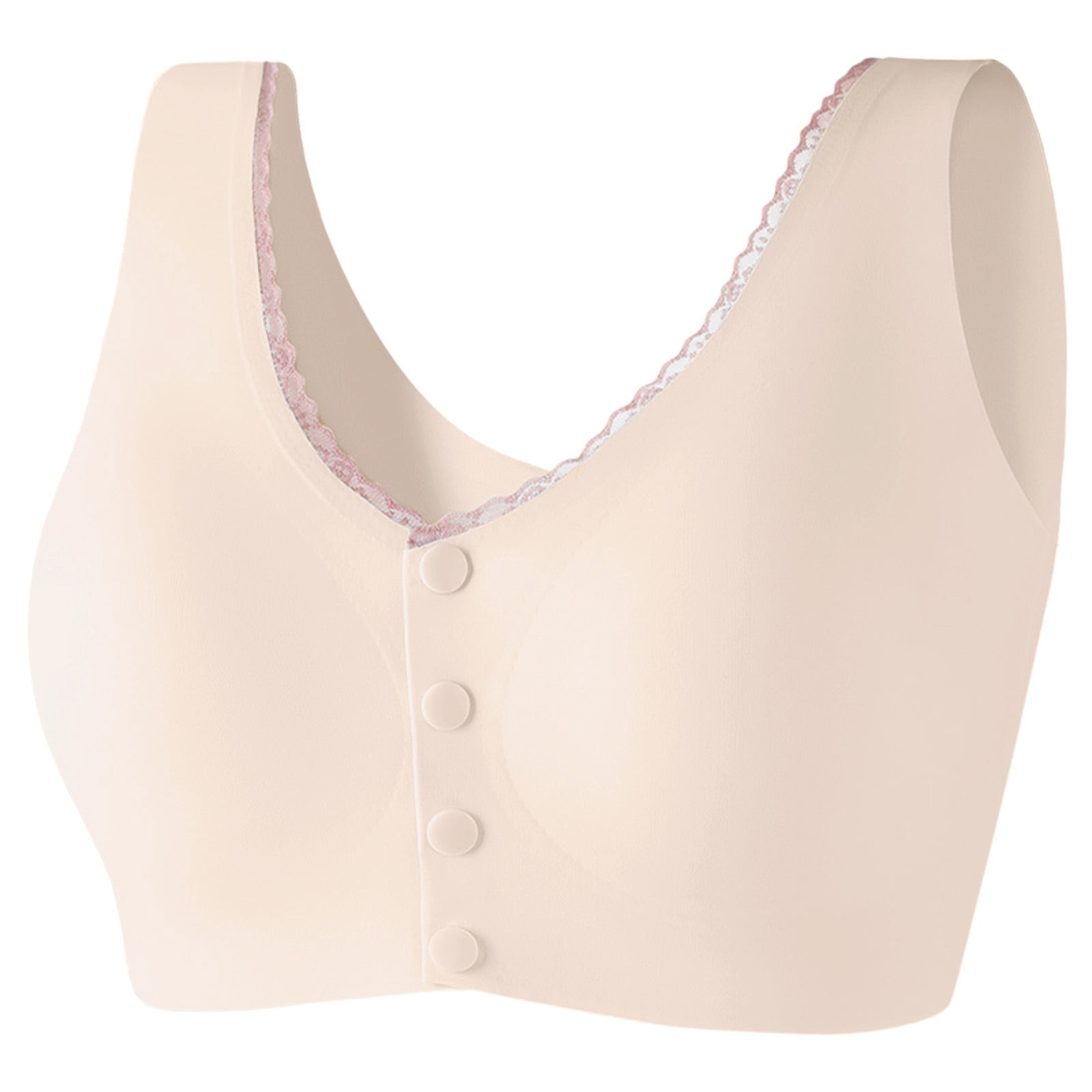 Older Seniors 2024 With Uplift Front Buckle Bra Wirefree Front
